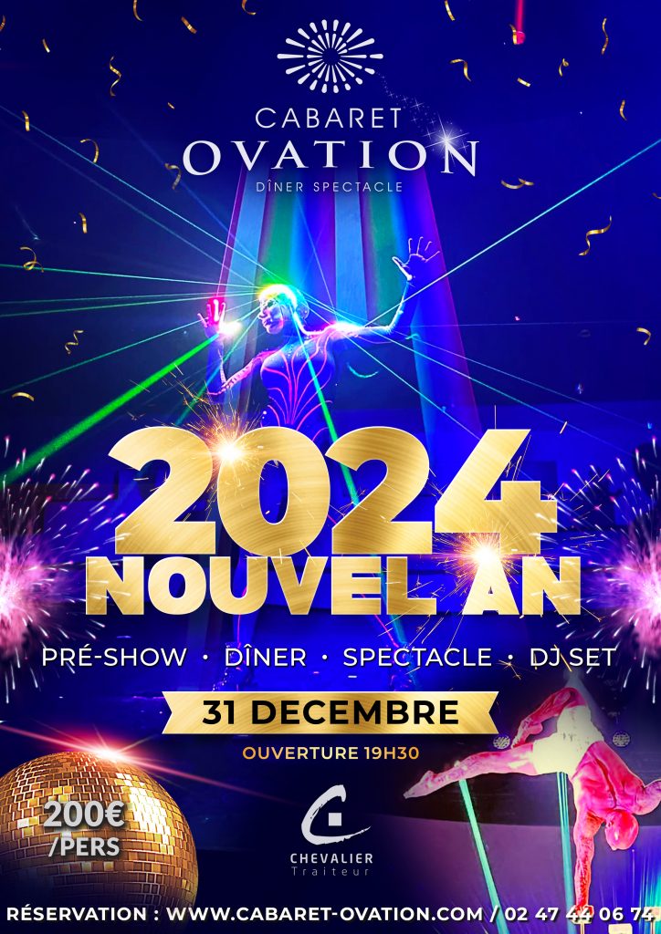 Soirée 31 Décembre 2023 – Cabaret Ovation